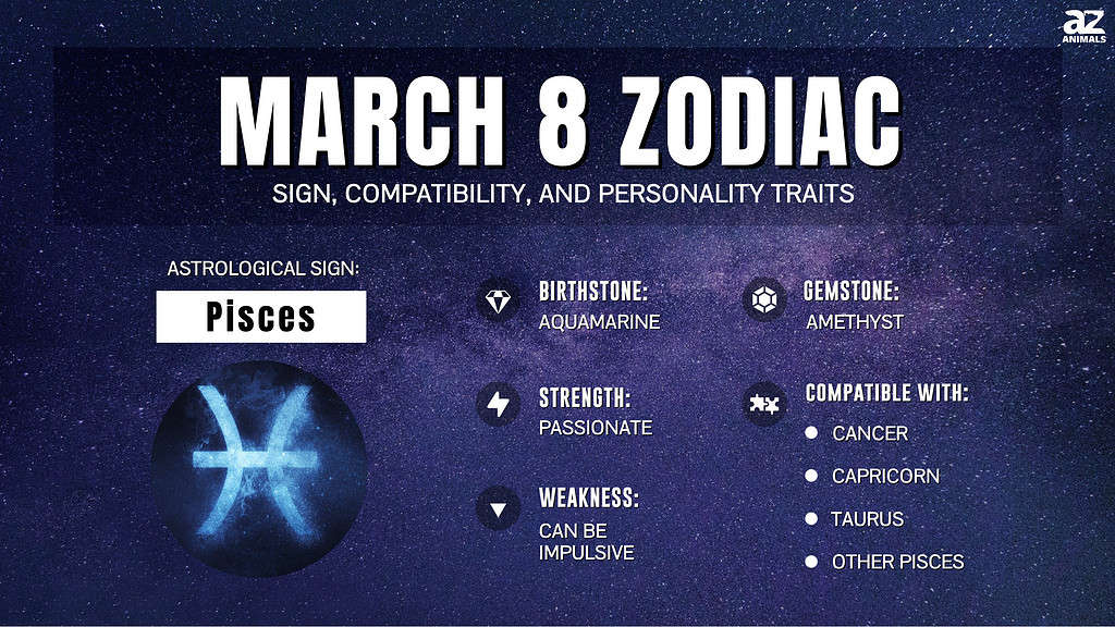 March 8 Zodiac Sign Personality Traits Compatibility And More A Z March 8 Zodiac Sign Personality Traits Compatibility And More A Z