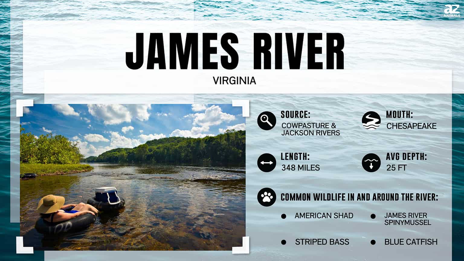 How Deep Is Virginia's James River? - A-Z Animals