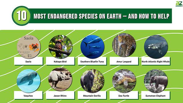 The Most Endangered Species on Earth — And How to Help Them - A-Z Animals