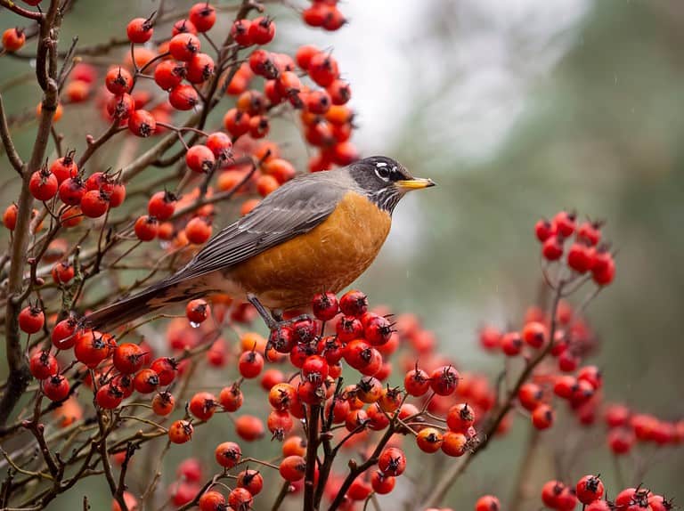 What Do American Robins Eat In The Winter? 3 Common Foods - A-Z Animals