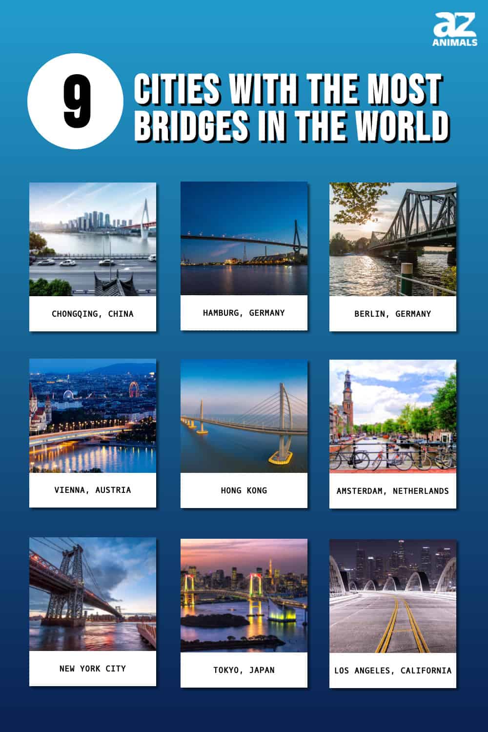 Discover the Top 9 Cities with the Most Bridges in the World - A-Z Animals