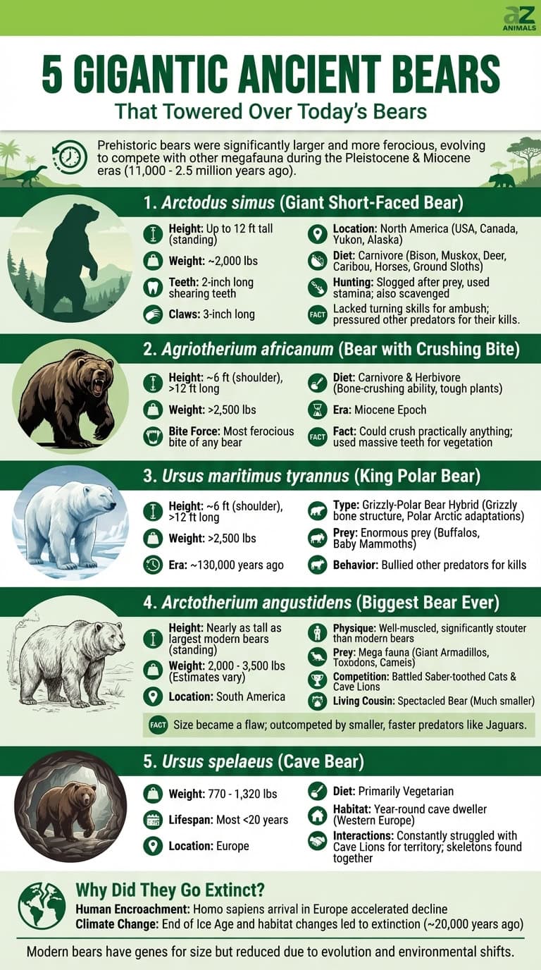 5 Gigantic Ancient Bears That Towered over Today's - A-Z Animals
