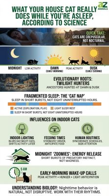 What Your House Cat Really Does While You’re Asleep, According to ...
