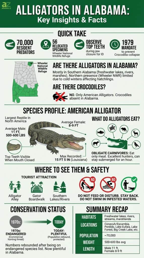 Dive or Flee? What Most Swimmers Miss About Alabama’s Alligator ...
