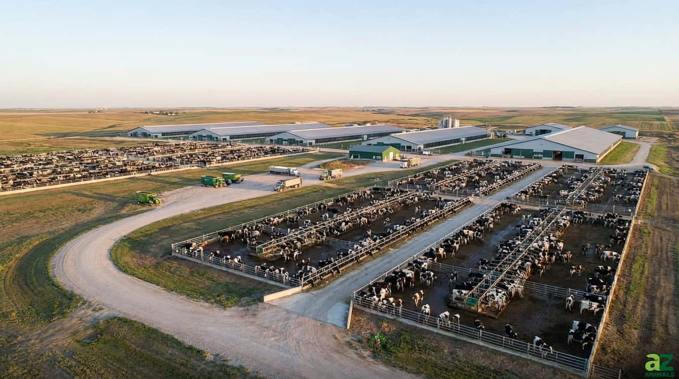 Inside the Mega Farm Where 230,000 Cows Call Home - A-Z Animals